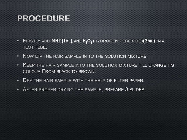 Estimation of hair index from human hair | PPT