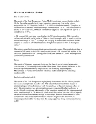 Estimation of insulation life based on dual temperature aging model (2 ...