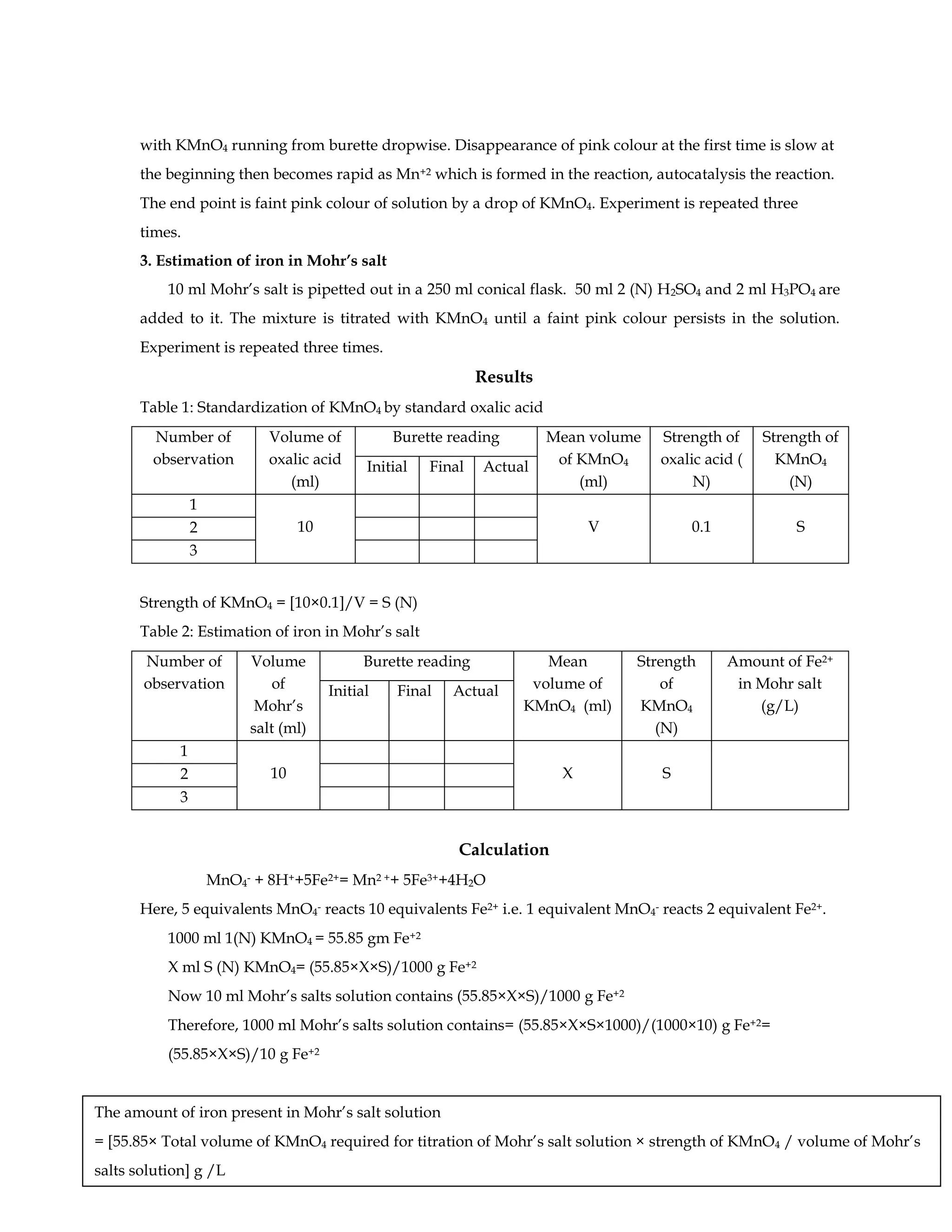 Estimation of iron in Mohr salt .pdf