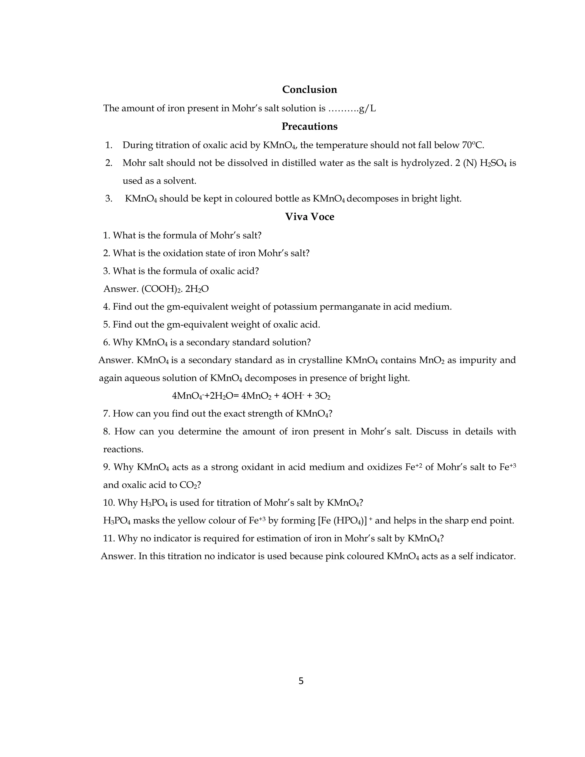 Estimation of iron in Mohr salt .pdf