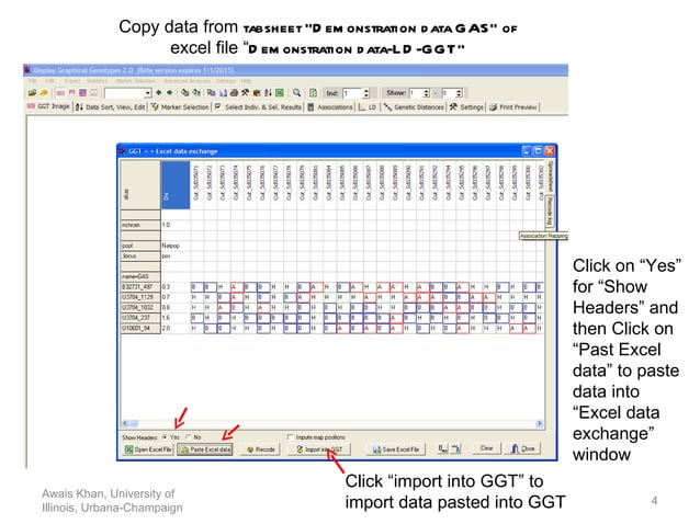 Estimation Of Linkage Disequilibrium Using Ggt2 Software Ppt Genetics Science