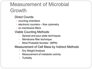 Estimation of microbial cell mass | PPTX