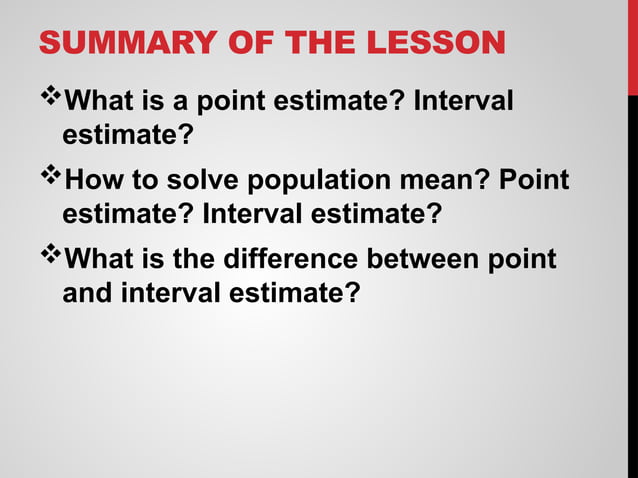 Estimation of parameters.pptx........... | PPTX
