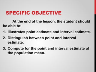 Estimation of parameters.pptx........... | PPTX