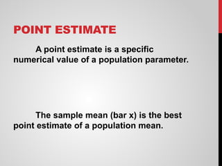 Estimation of parameters.pptx........... | PPTX