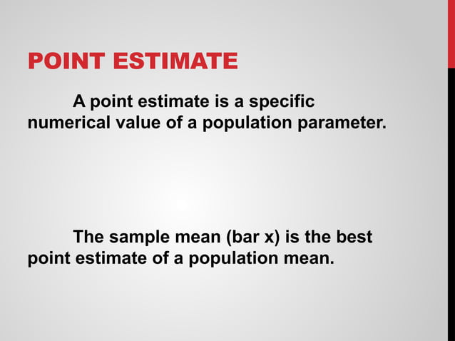 Estimation of parameters.pptx........... | PPT