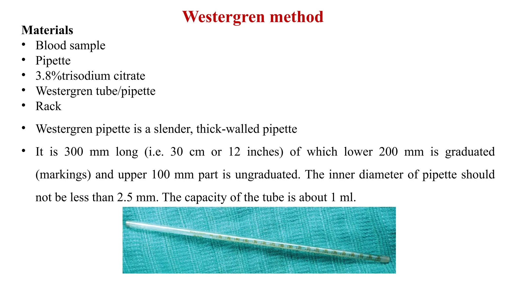 ESTIMATION OF PCV(packed cell volume)AND ESR(erythrocyte sedimentation ...