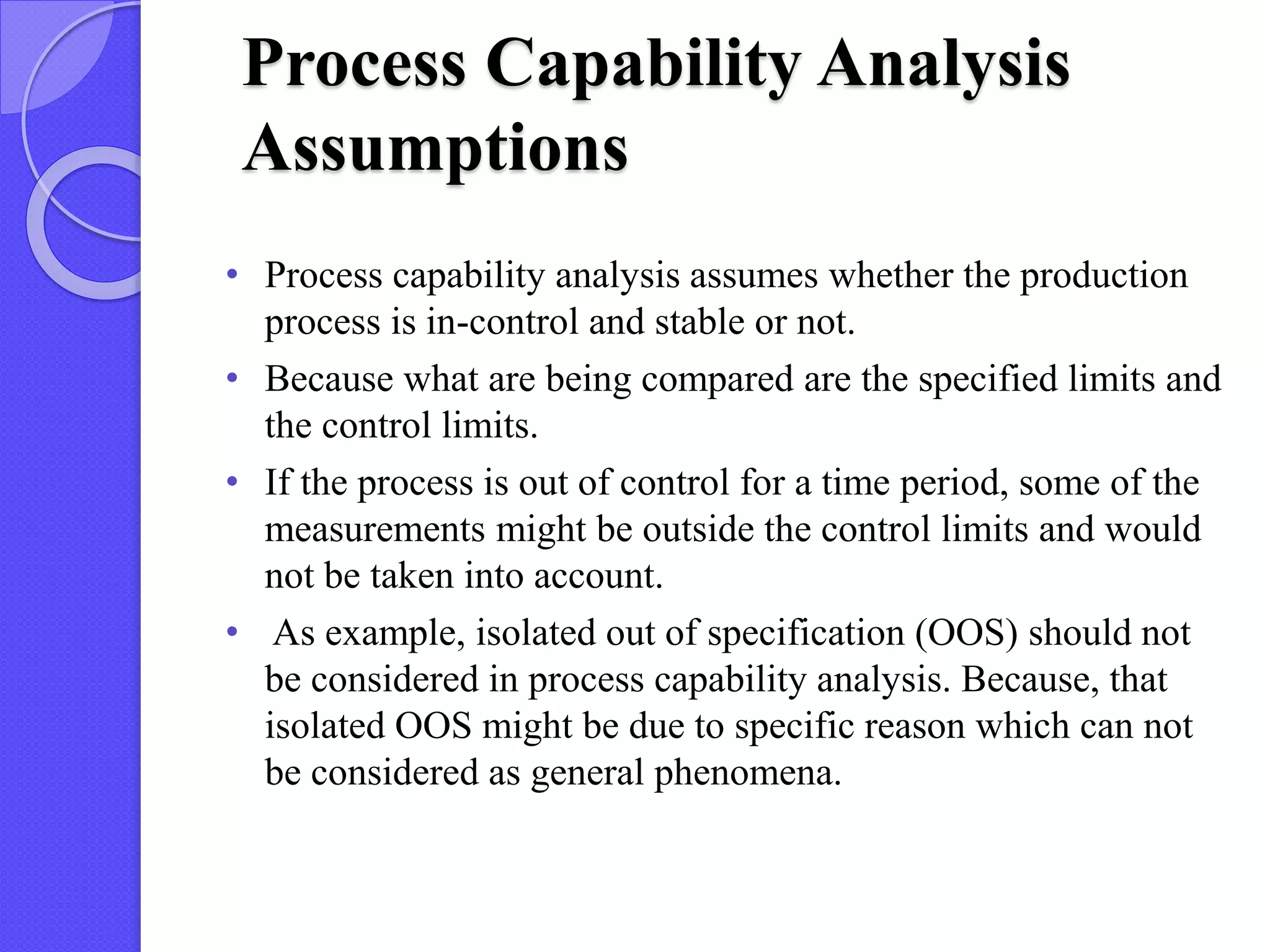 Estimation of process capability 1st yr mpharmacy | PPTX
