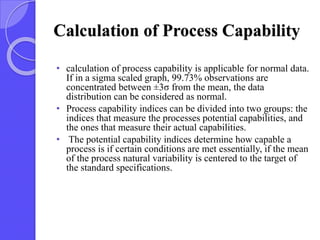 Estimation of process capability 1st yr mpharmacy | PPTX | Technology ...