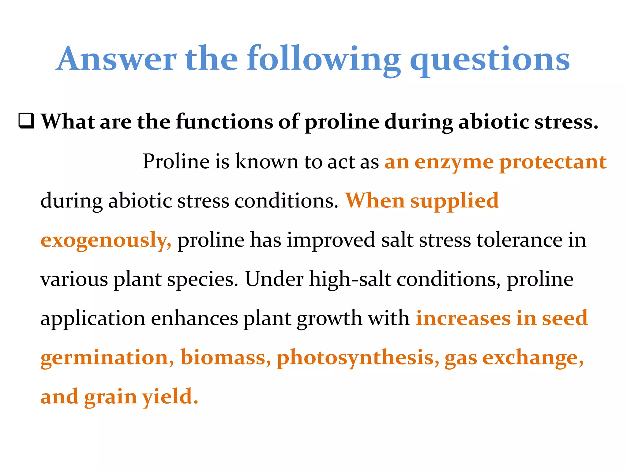 Estimation of proline | PPTX