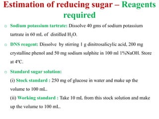 Estimation of reducing and non reducing sugar | PPTX