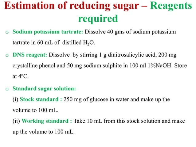 Estimation of reducing and non reducing sugar | PPTX | Chemistry | Science