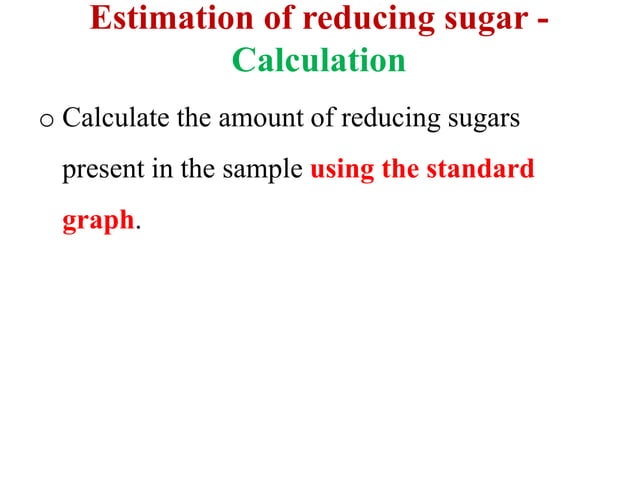 Estimation Of Reducing And Non Reducing Sugar Pptx Chemistry Science