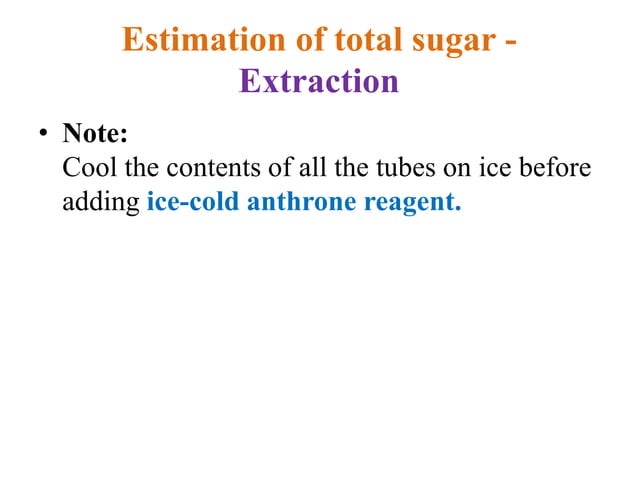 Estimation Of Reducing And Non Reducing Sugar Pptx Chemistry Science