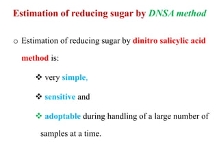 Estimation of reducing and non reducing sugar | PPTX