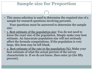 Estimation of sample size | PPT