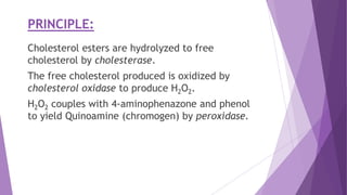 Estimation of serum cholesterol | PDF