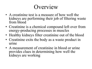 Estimation of serum creatinine.pptx