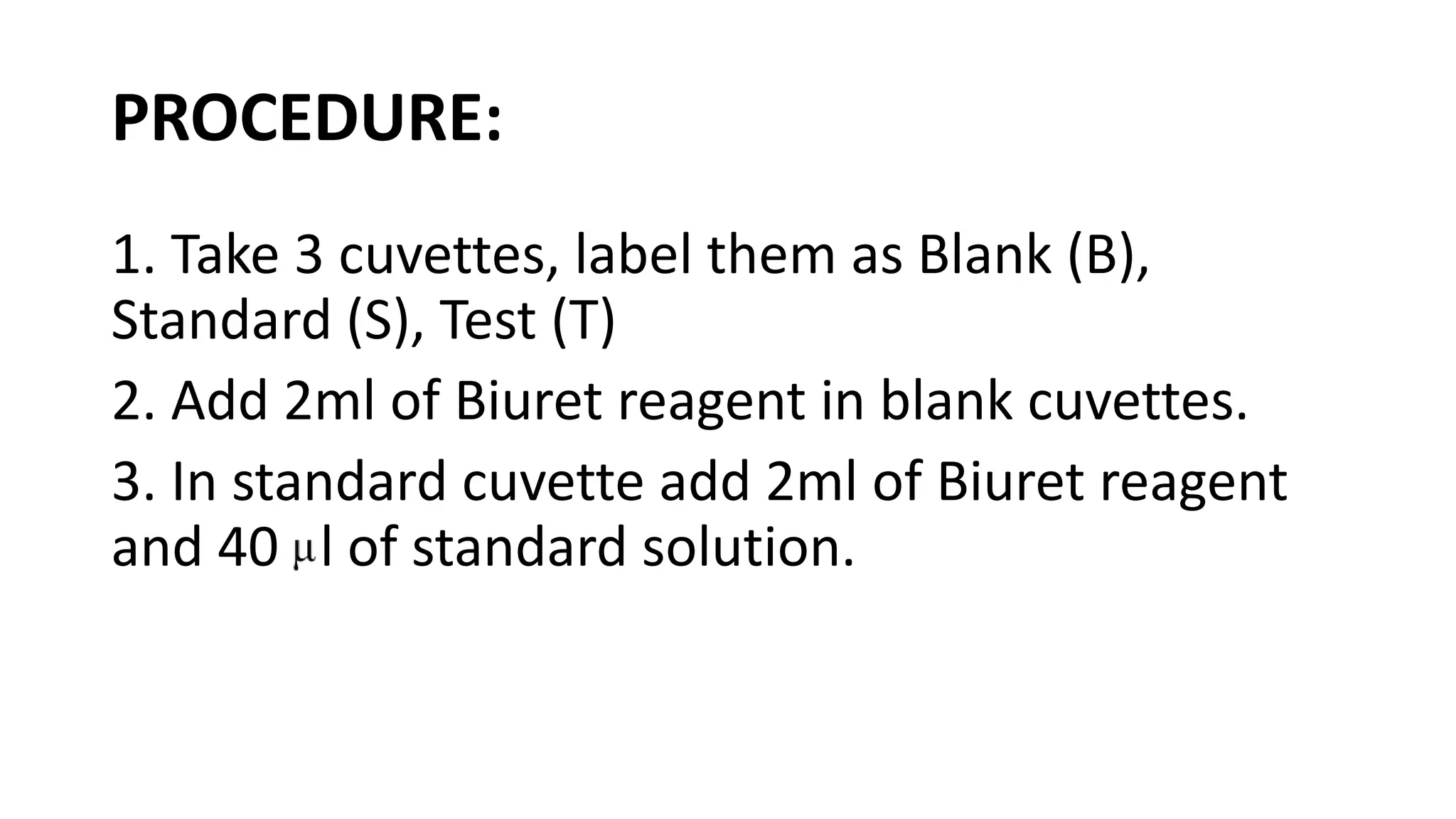 Estimation of Serum Protien by Biuret method | PPTX