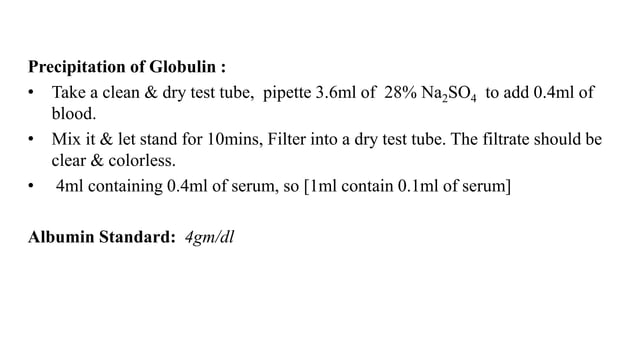 Estimation of serum total Proteins & Albumin .pptx | Blood Disorders ...