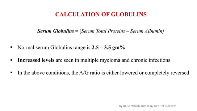 Estimation of serum total Proteins & Albumin .pptx | Blood Disorders ...