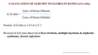 Estimation of serum total Proteins & Albumin .pptx