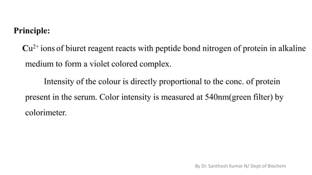 Estimation of serum total Proteins & Albumin .pptx | Blood Disorders | Diseases and Conditions