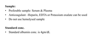 Estimation of serum total Proteins & Albumin .pptx
