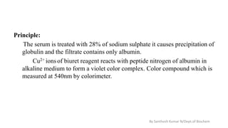 Estimation of serum total Proteins & Albumin .pptx