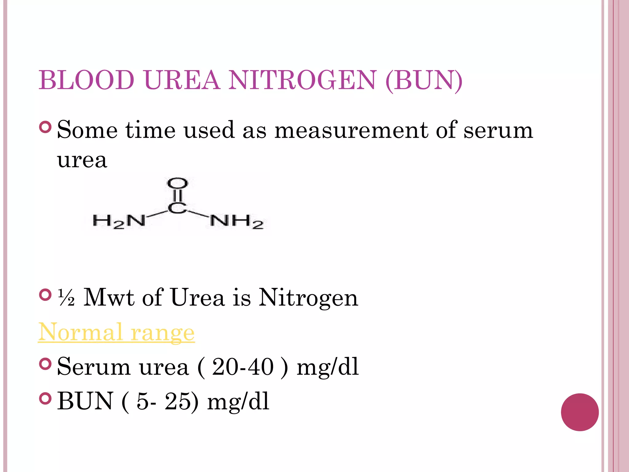 Estimation of serum urea | PPT