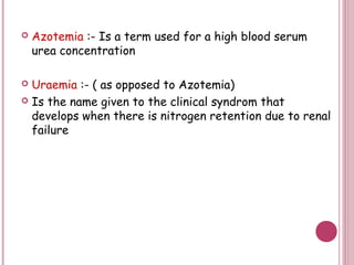 Estimation of serum urea | PPT