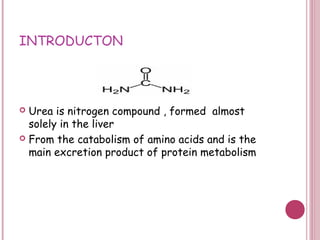 Estimation of serum urea | PPT