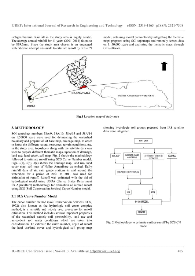 Estimation of surface runoff in nallur amanikere watershed using scs cn ...