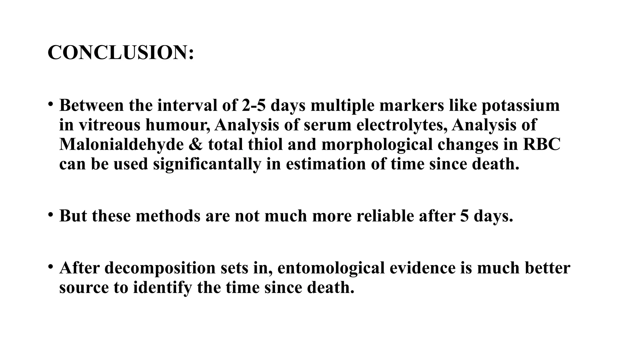 ESTIMATION OF TIME SINCE DEATH – RECENT ADVANCES.pptx