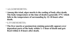 ESTIMATION OF TIME SINCE DEATH – RECENT ADVANCES.pptx