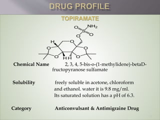 Estimation of topiramate by colorimetric method rohit bharti | PPT