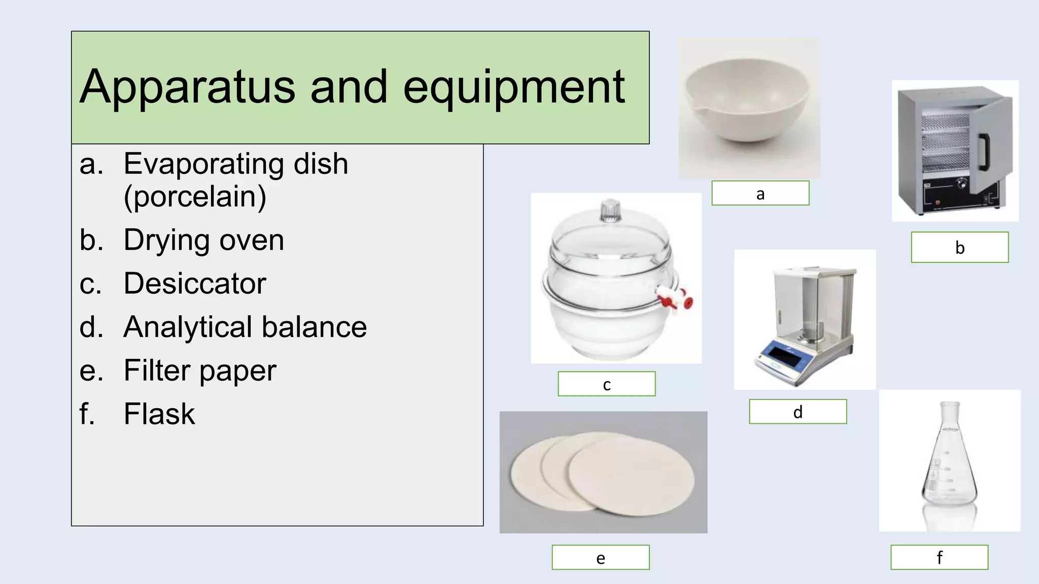Estimation of total solids, total suspended solids and total dissolved ...