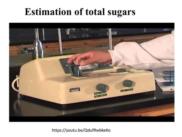 Estimation of total sugars | PPTX | Chemistry | Science