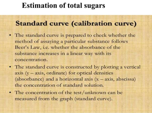 Estimation of total sugars | PPTX | Chemistry | Science
