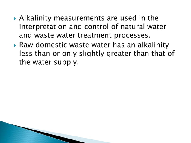 Estimation of types of alkalinity in waste water samples | PPTX ...