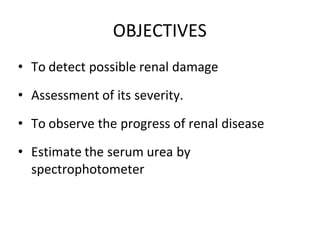 ESTIMATION OF Urea this shows how we find urea levels | PDF
