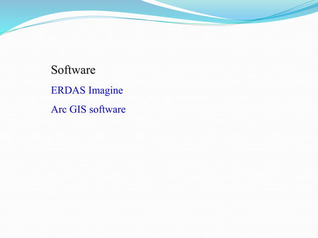 Estimation of water spread area using rs and gis | PPTX