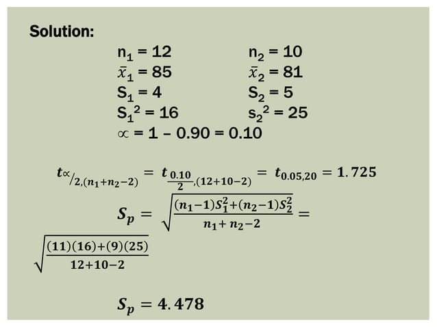 Estimation part II | PPT