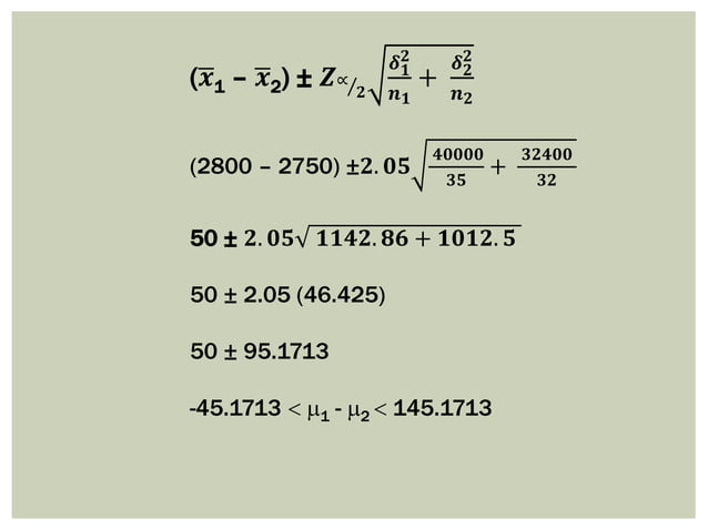 Estimation part II | PPT