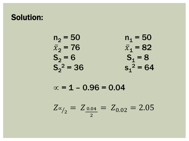 Estimation part II | PPT