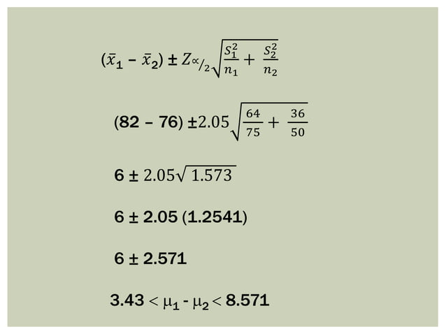 Estimation part II | PPT