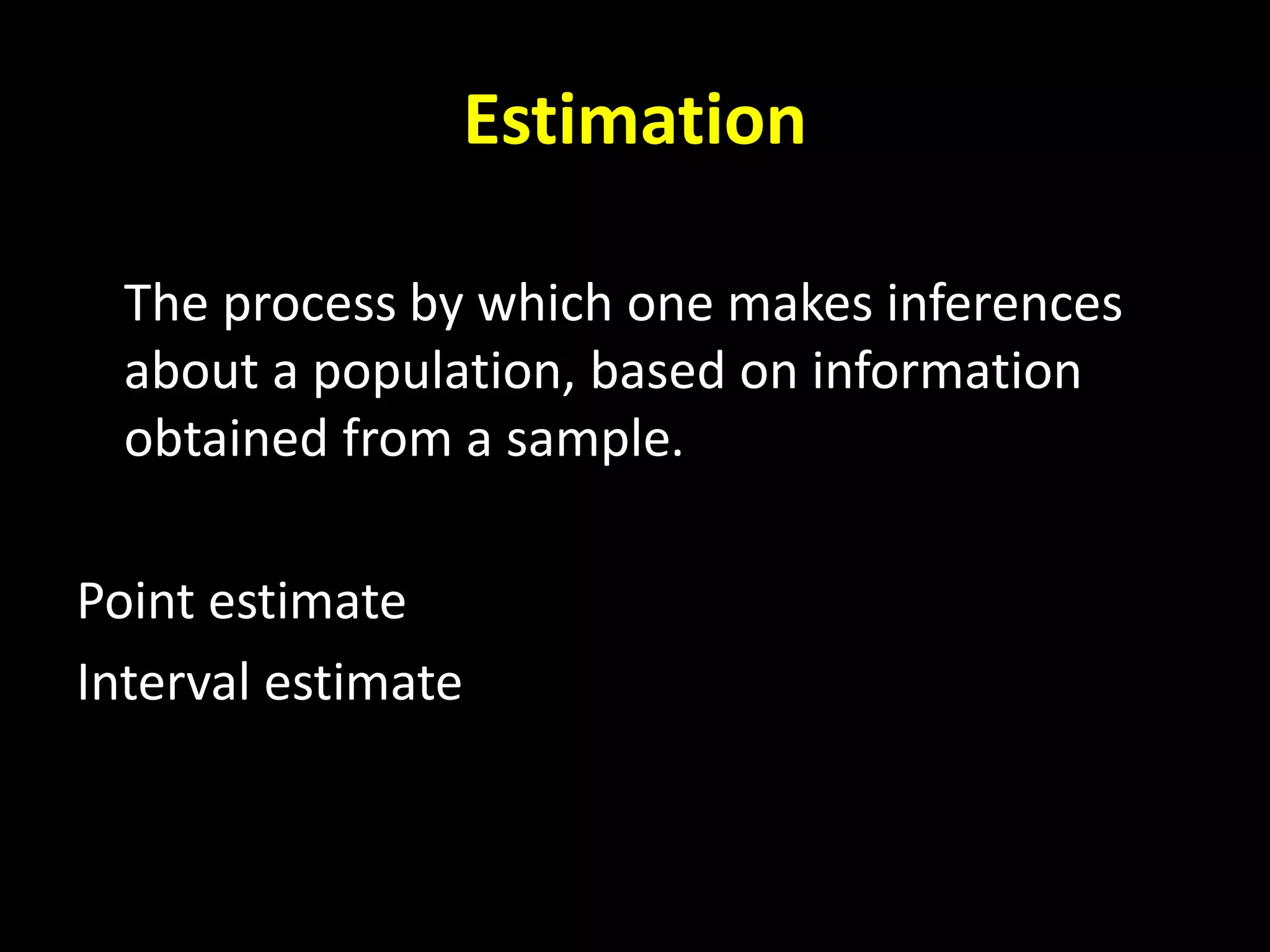 Statistical Estimation | PPTX