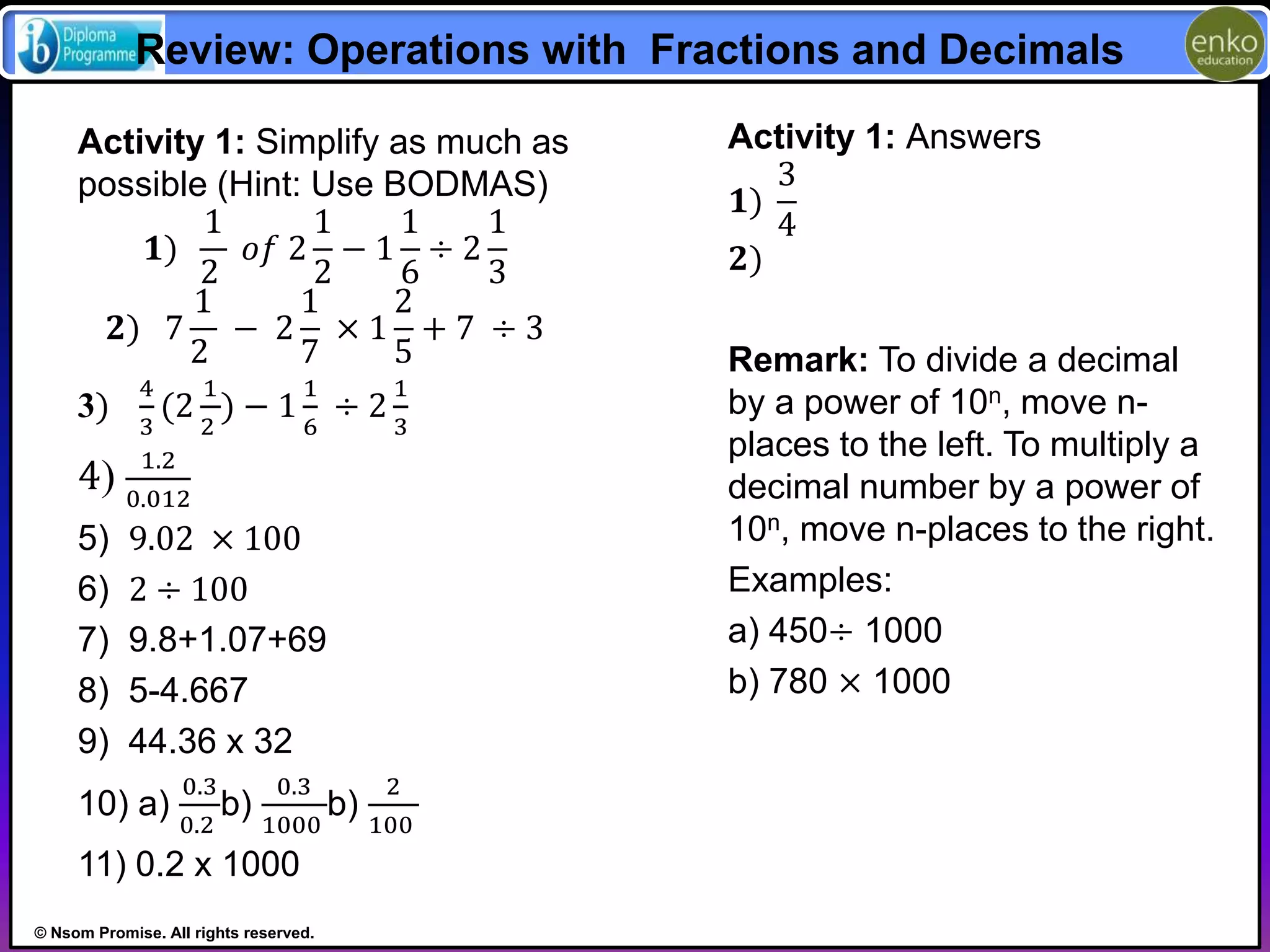 Estimation Approximation And Standard Form Ppt