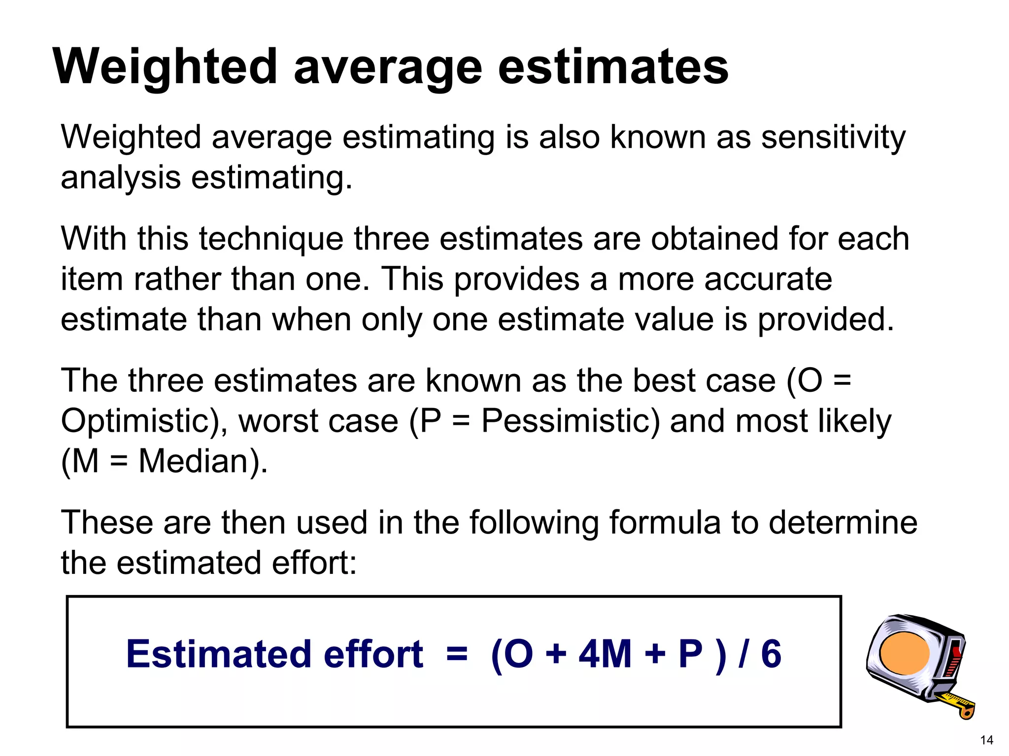 PM Estimation techniques | PPT