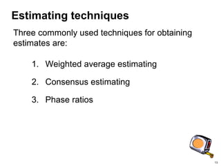 PM Estimation techniques | PPT